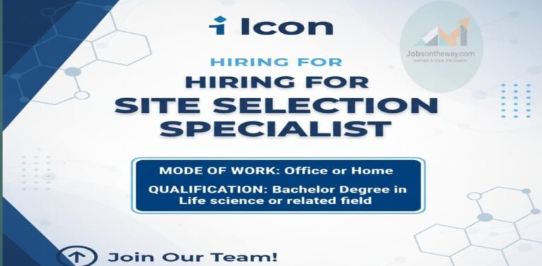 🌟 Join ICON plc as a Site Selection Specialist in Bangalore or Chennai ...