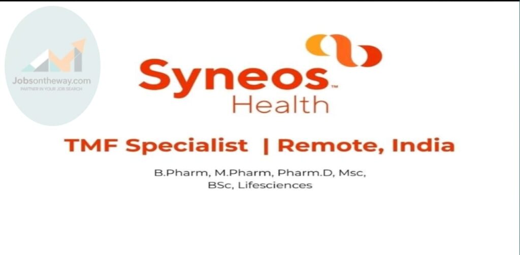 Join Syneos Health as a TMF Specialist II 🌟 - Jobs On The Way
